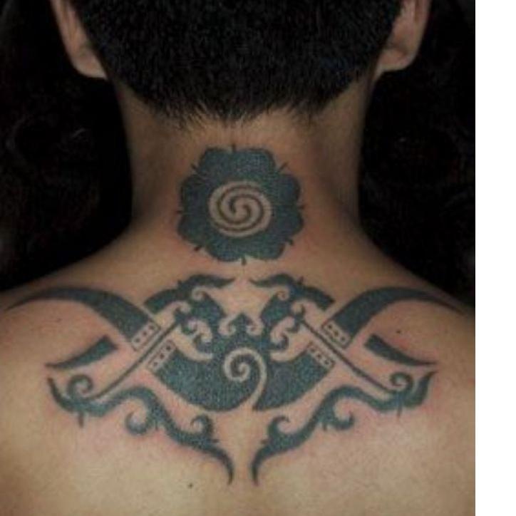 Jual Serba Cashback Tatto Bunga Terong Dayak ukuran 21×15cm Premium ...