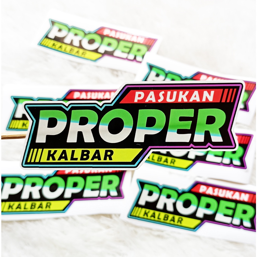 Jual Stiker Pasukan Proper Kalbar Cutting | Shopee Indonesia