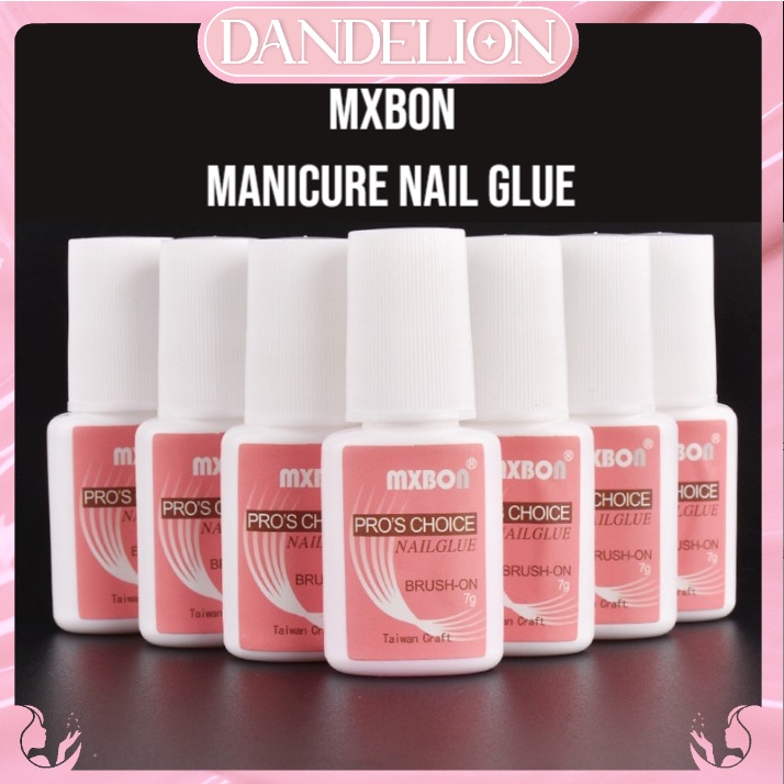 Jual DND MXBON Lem Cair Kuku 10gr dengan Kuas Fake Nail Art Glue Manicure Pedicure | Shopee ...