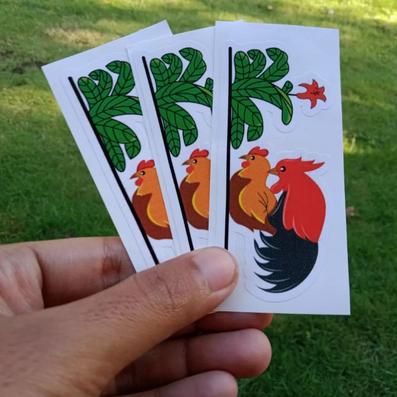 Jual STICKER/STIKER AYAM(motif mangkok mie ayam) | Shopee Indonesia