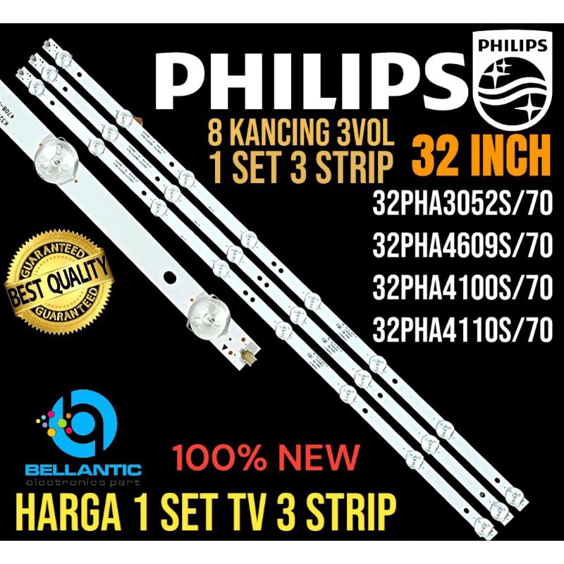 Jual BACKLIGHT TV LED 32 INCH PHILIPS 32PHA3052S-32PHA4609S-32PHA4100S-32PHA4110S BACKLIGHT 32 ...