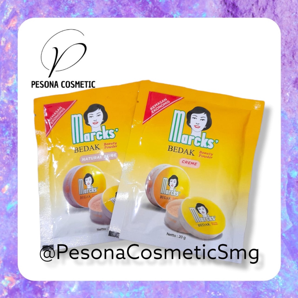 Jual MARCKS BEDAK TABUR BEAUTY POWDER REFILL SACHET ISI 20 GRAM ...