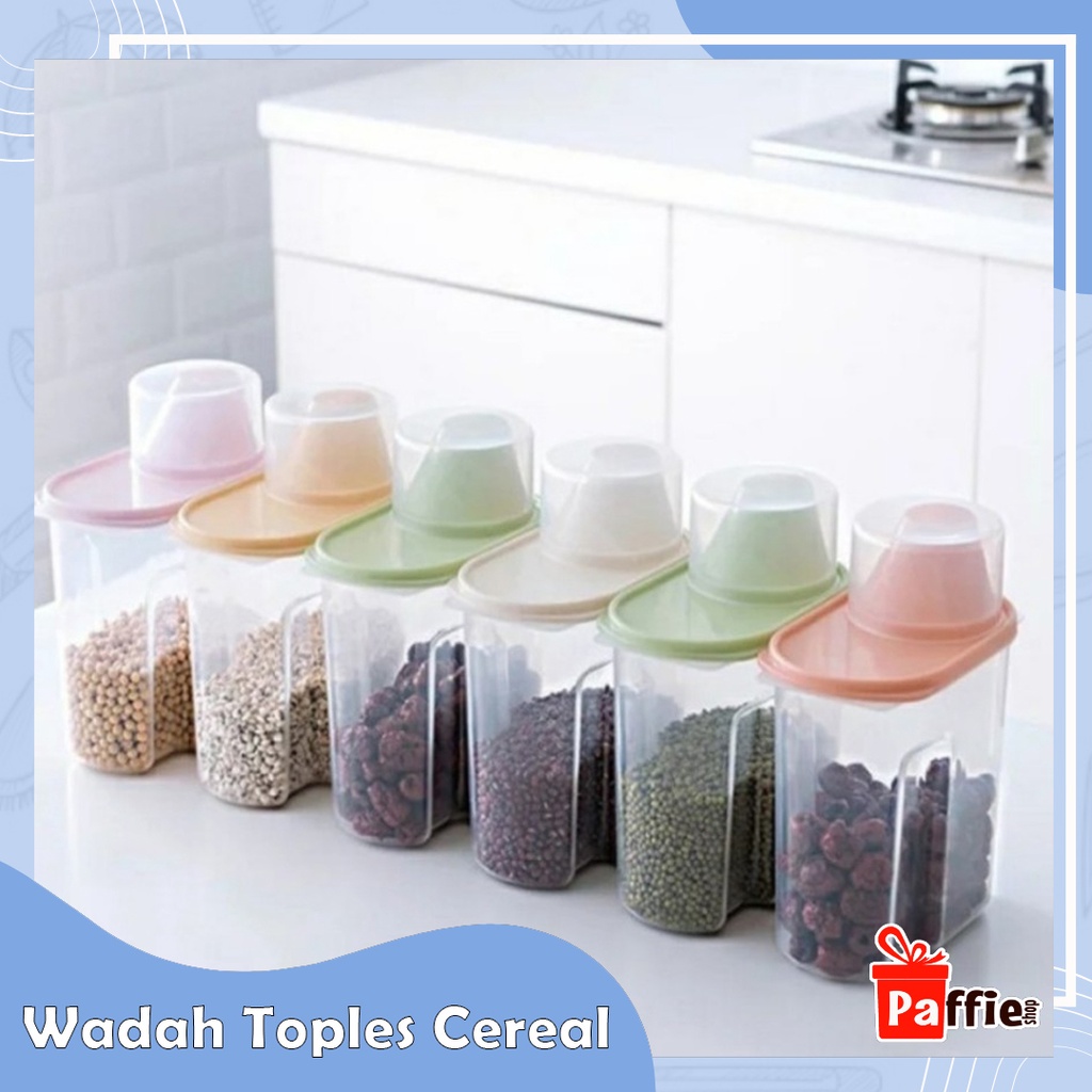 Jual Wadah Toples Cereal Jar Tempat Penyimpanan Makanan Storage Dapur ...
