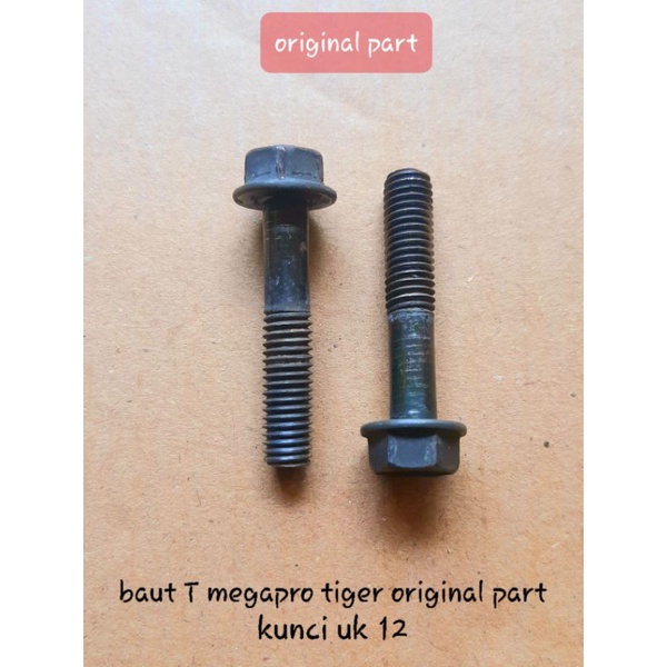 Jual baut T atas bawah gl megapro tiger original sepasang | Shopee Indonesia