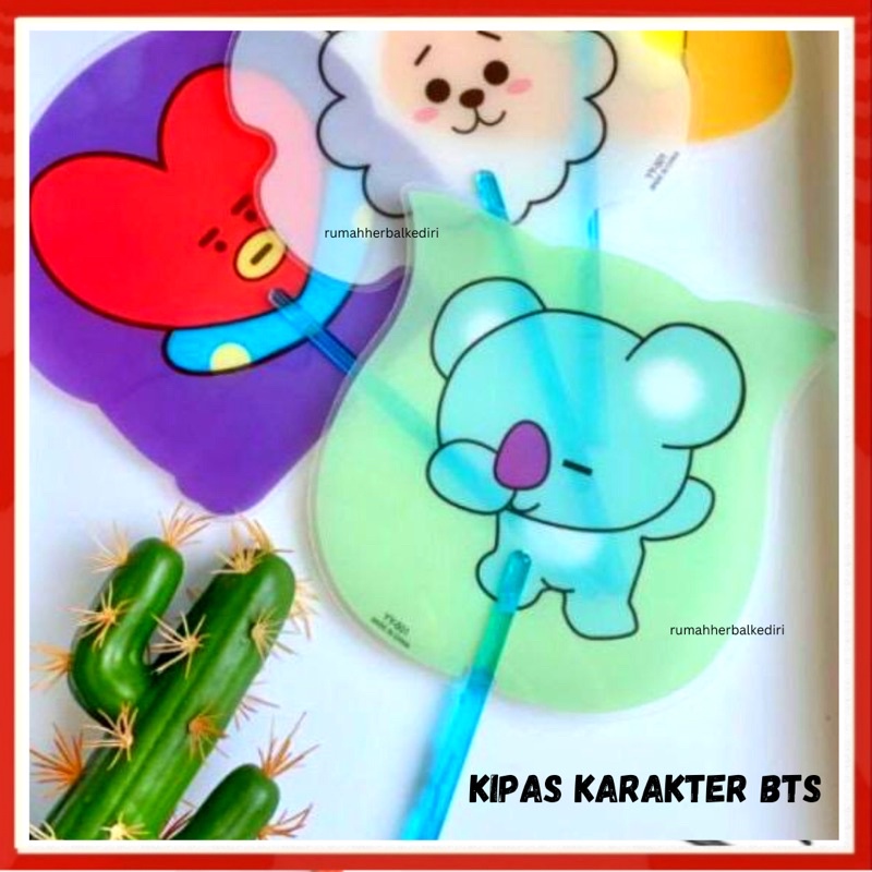 Jual Kipas Karakter BTS Kipas K-pop Kipas Tangan Handfan Kipas Kerang ...