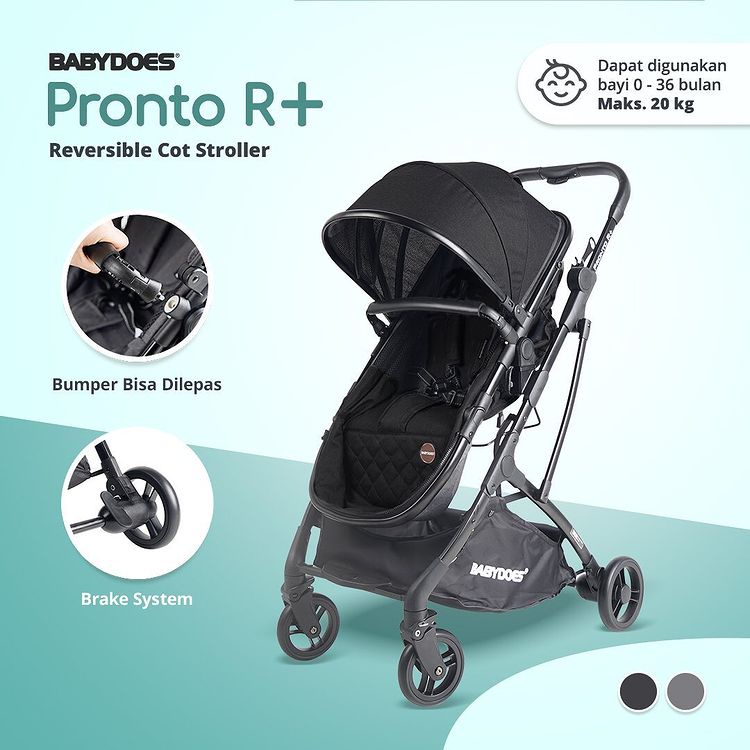 Jual Stroller Babydoes Pronto RTS Travel System, Pronto R, Pronto R+ ...