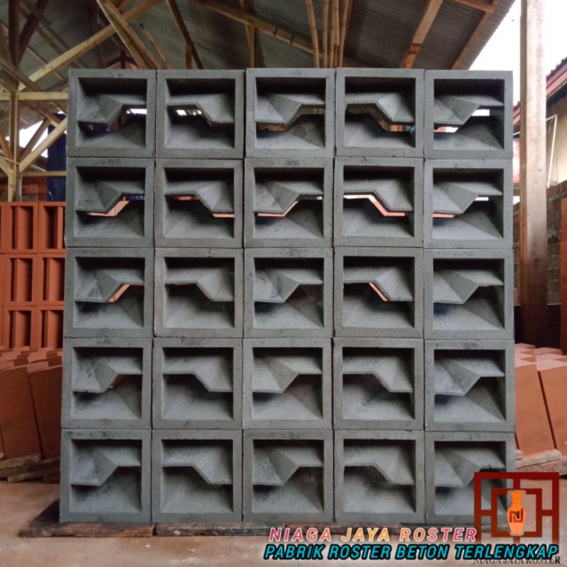 Jual roster beton, loster beton 2 sisi. lubang angin, ventilasi udara ...