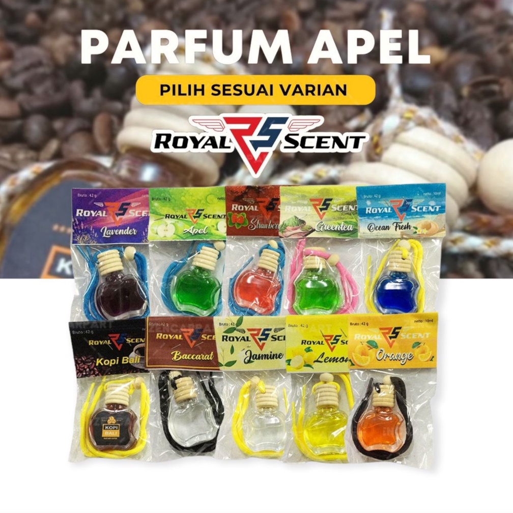 Jual Parfum Mobil Royal Scent Botol Apel Kopi Bali Pewangi Mobil ...