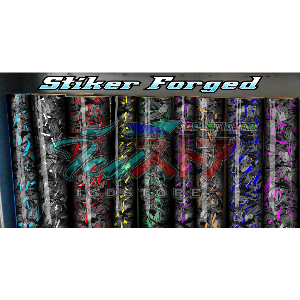 Jual STICKER FORGGED VARIASI CARBON / STIKER PRINT FORGED / FORGED ...