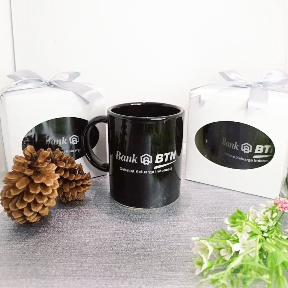 Jual Mug Keramik Hitam Sablon Souvenir Pernikahan Wedding Mewah Elegan ...