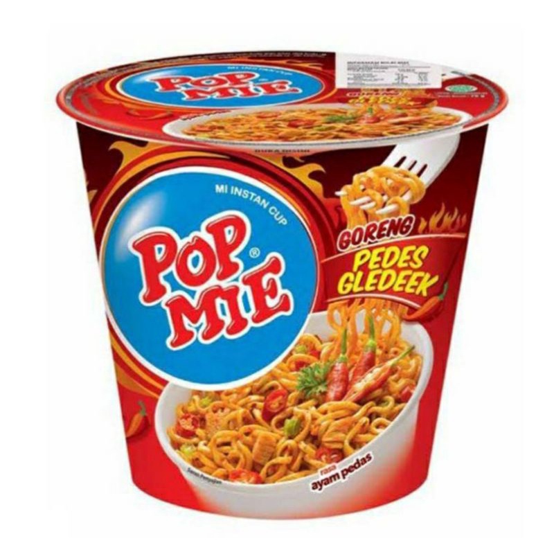 Jual Pop mie kuah pedas dower - Pop mie goreng pedas gledeek [ rasa ...