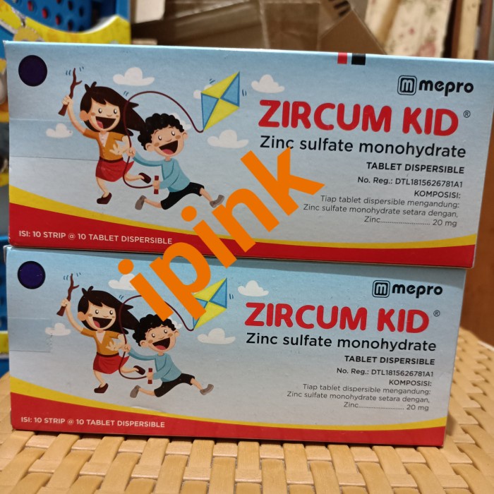Jual Zircum kid / zinc anak tablet perbox | Shopee Indonesia