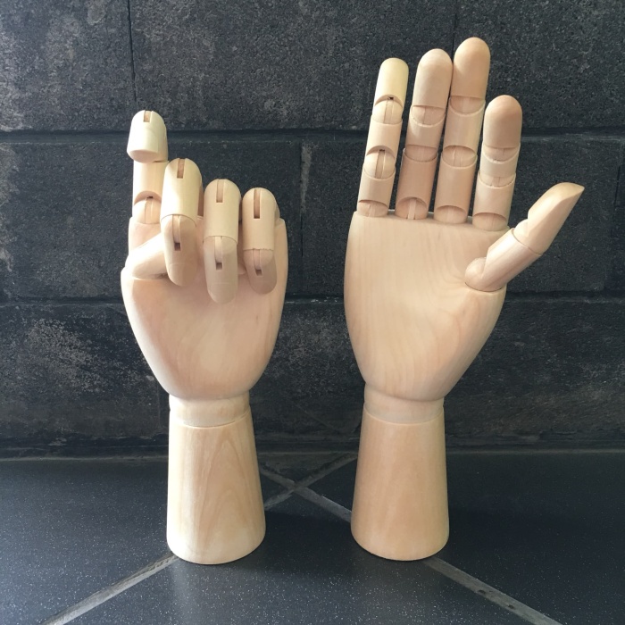 Jual MANEKIN TANGAN KAYU 12 INCH 30 CM / WOOD HAND MANNEQUIN ART ...