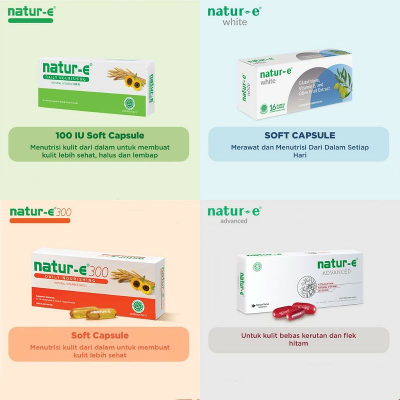 Jual Natur-E Soft Capsul 100 IU 16s 32s l 300 IU 16s 32s l White l ...
