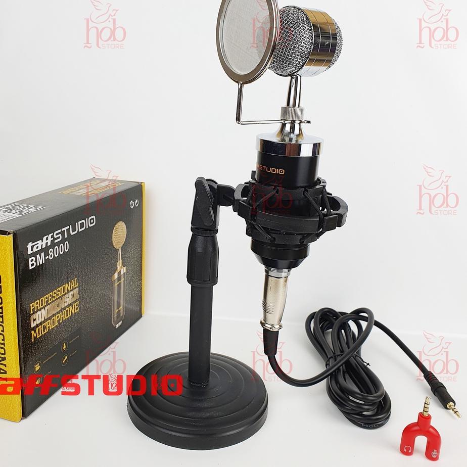 Jual Harga TERMURAAH.. TaffSTUDIO BM8000 Condenser BM 8000 Microphone ...