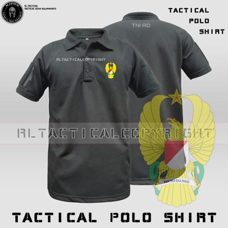 Jual Kaos Polo / Baju Kerah Tactical Tri Matra TNI AD TNI AU TNI AL | Shopee Indonesia