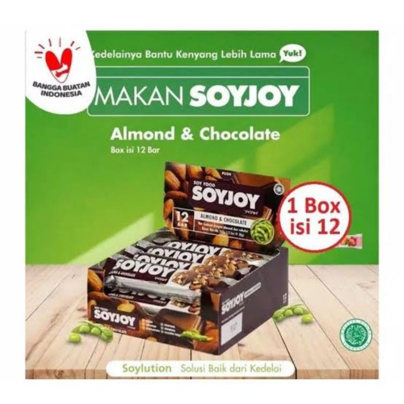 Jual Soyjoy Almond & Chocolate 30g x 12 Bars | Shopee Indonesia