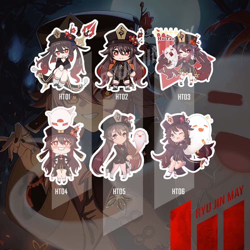 Jual Sticker Anime - Genshin Impact - Hu Tao | Shopee Indonesia