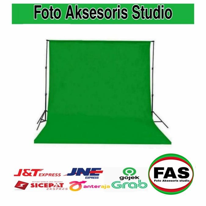 Jual Background kain hijau green screen 3 x 4 meter foto studio ...