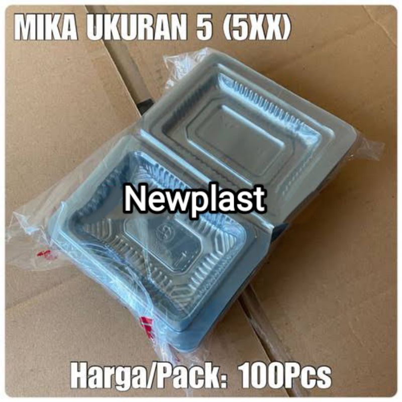 Jual isi 100pcs Mika 5XX Bening / Mika kemasan Kue Ukuran 5 5X 5xc ...