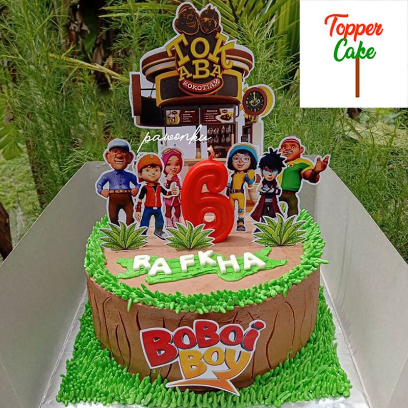 Jual Topper Cake Boboiboy gratis tambah nama, usia, foto/Hiasan kue ...