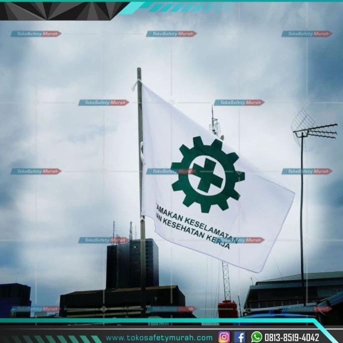 Jual [ COD ] Bendera K3 Utamakan Keselamatan Safety First Standar ...