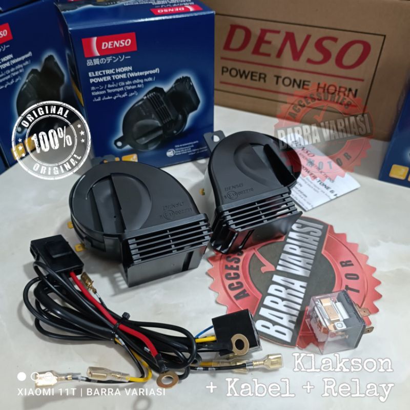 Jual KLAKSON KEONG DENSO WATERPROOF ANTI AIR ORIGINAL UNTUK MOTOR MOBIL ...