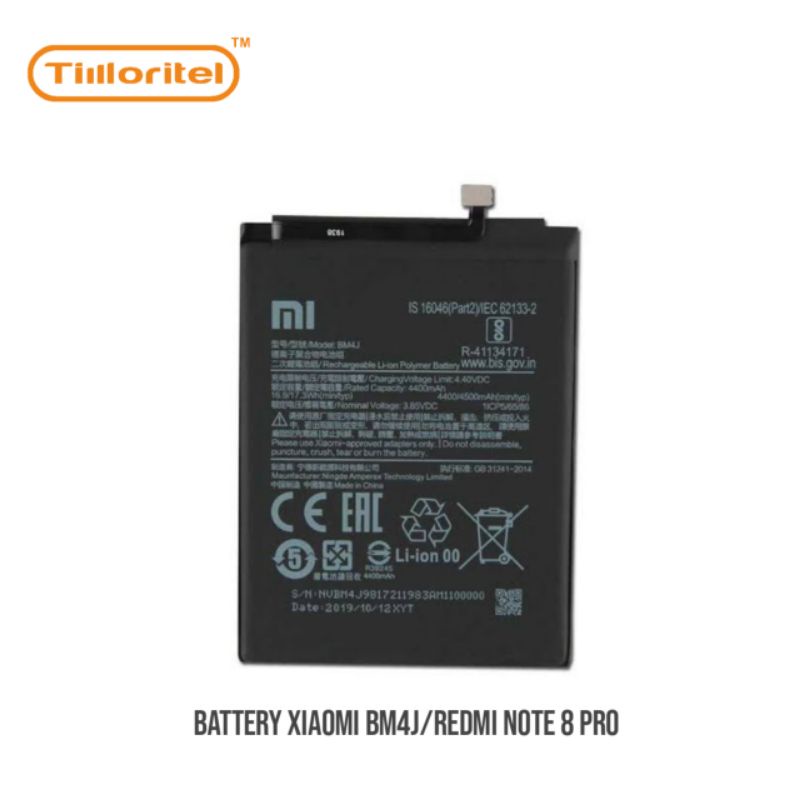 Jual BATTERY XIAOMI BM4J /REDMI NOTE 8 PRO | Shopee Indonesia