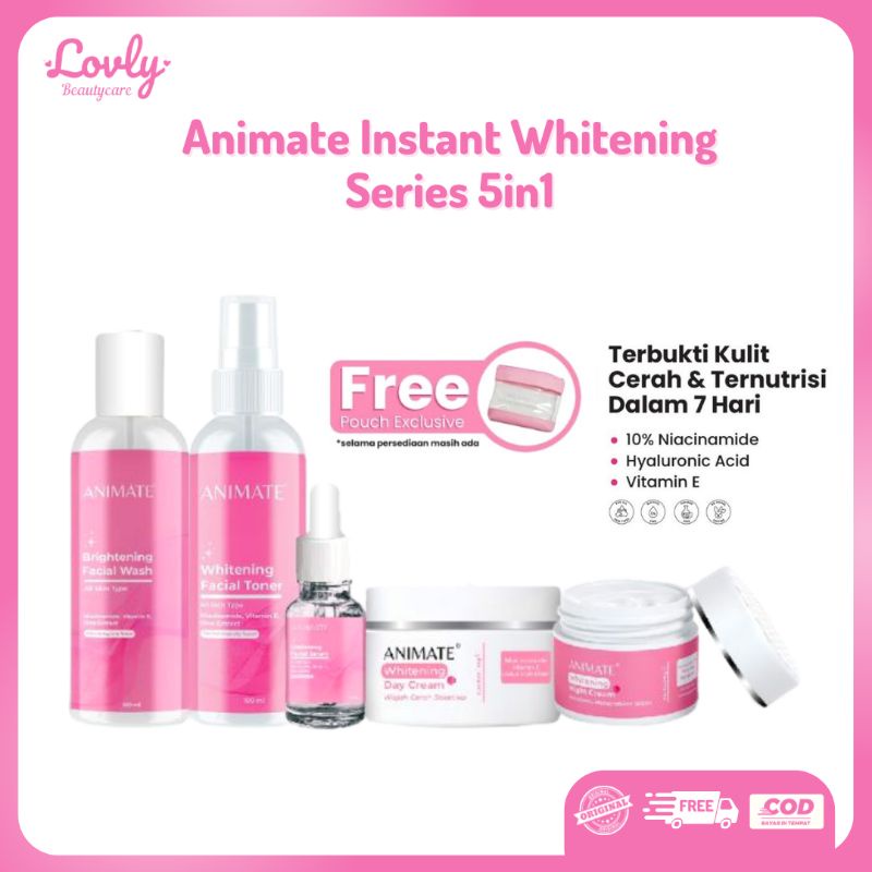 Jual Animate Paket Skincare 5in1 Extra Glowhite/Intense Acne Solution ...