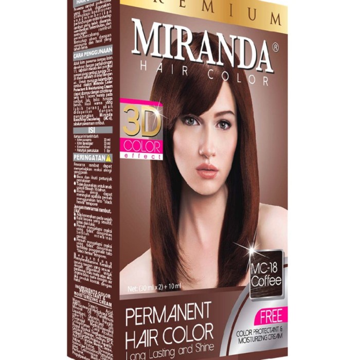 Jual Miranda Hair Color/Cat/Pewarna Rambut 30ml / ORIGINAL Miranda Hair ...