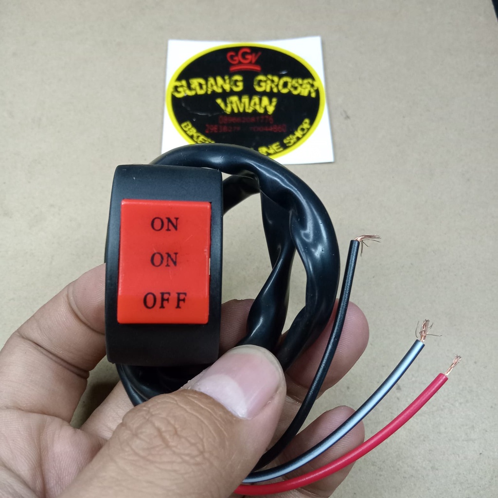 Jual Saklar Lampu Motor Variasi 2 Switch On Saklar Doble Chanel Dual ...