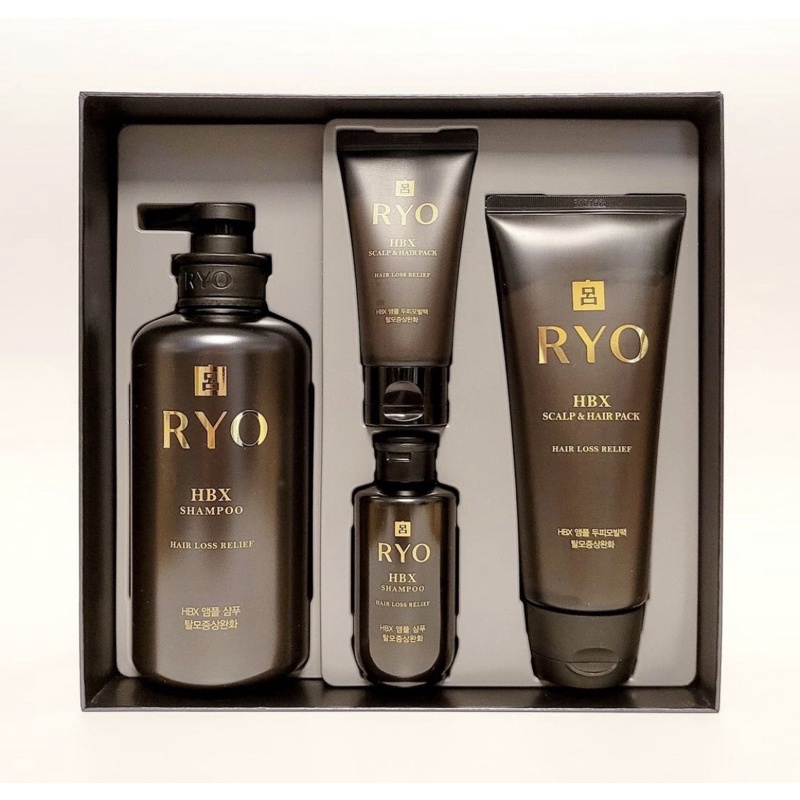 Jual RYO HBX Shampoo Scalp Hair Pack Hair Loss Relief Set | Shopee ...
