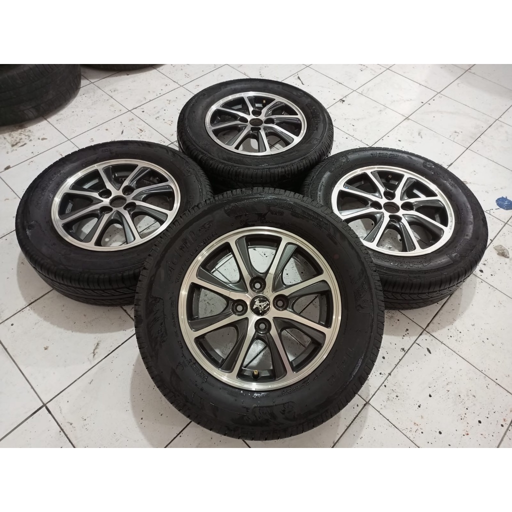 Jual Velg Mobil Bekas Calya Ring 14 Pcd 4x100 + Ban 185 70 R14 | Shopee Indonesia