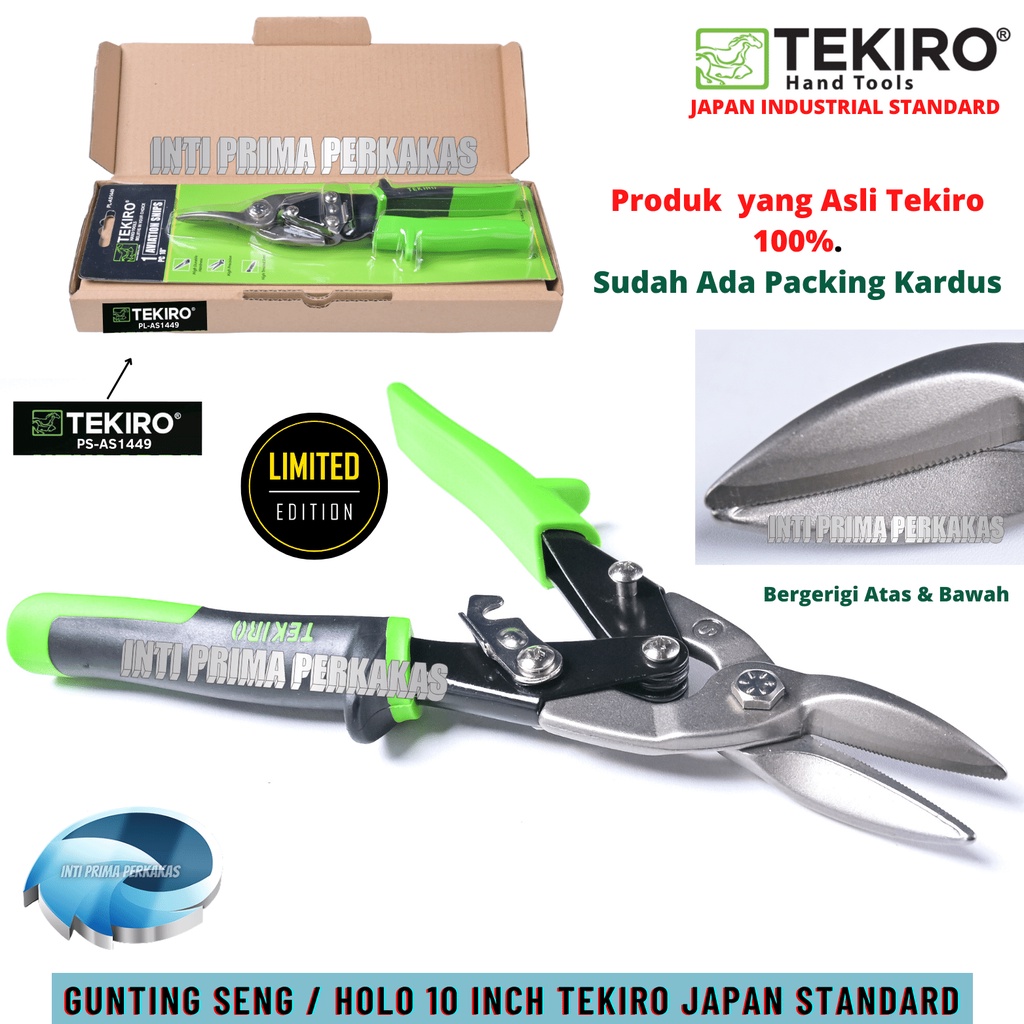 Jual Gunting Seng Tekiro 10" / Gunting Baja Ringan 10" Tekiro | Shopee ...