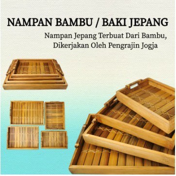 Jual NAMPAN /BAMBU / BAKI JEPANG TRAY NAMPAN , TRADISIONAL | Shopee ...