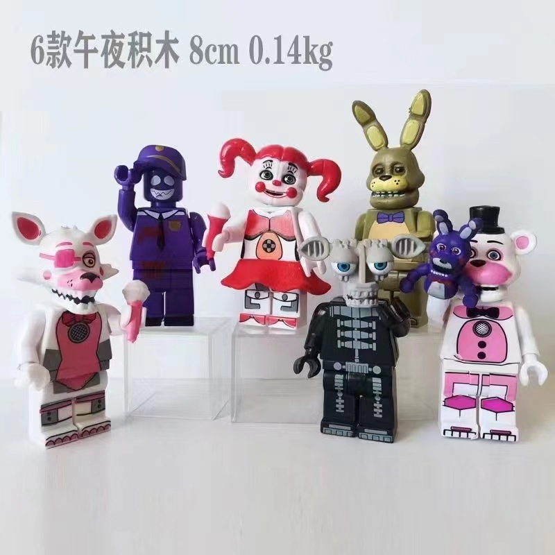 Jual Figure Bearbrick Five Nights at Freddy's bricks set 6 Roblox ...
