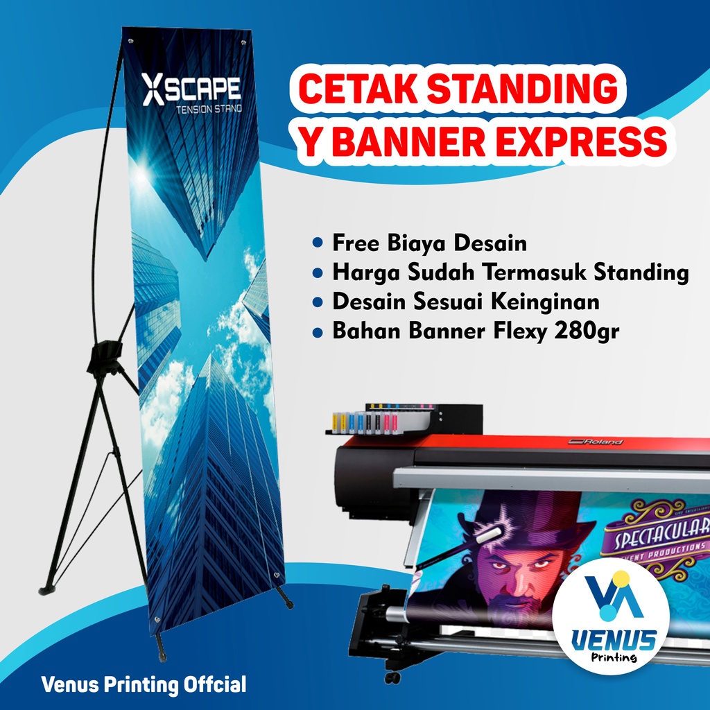 Jual Cetak X Banner/ Y Banner - MMT/Banner/Spanduk Sudah Termasuk ...