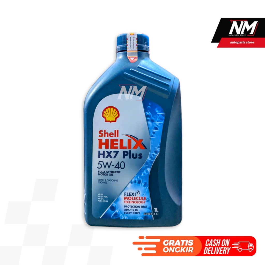 Jual Oli Mobil Shell Helix HX7 Plus 5W-40 1L Fully Synthetic untuk ...