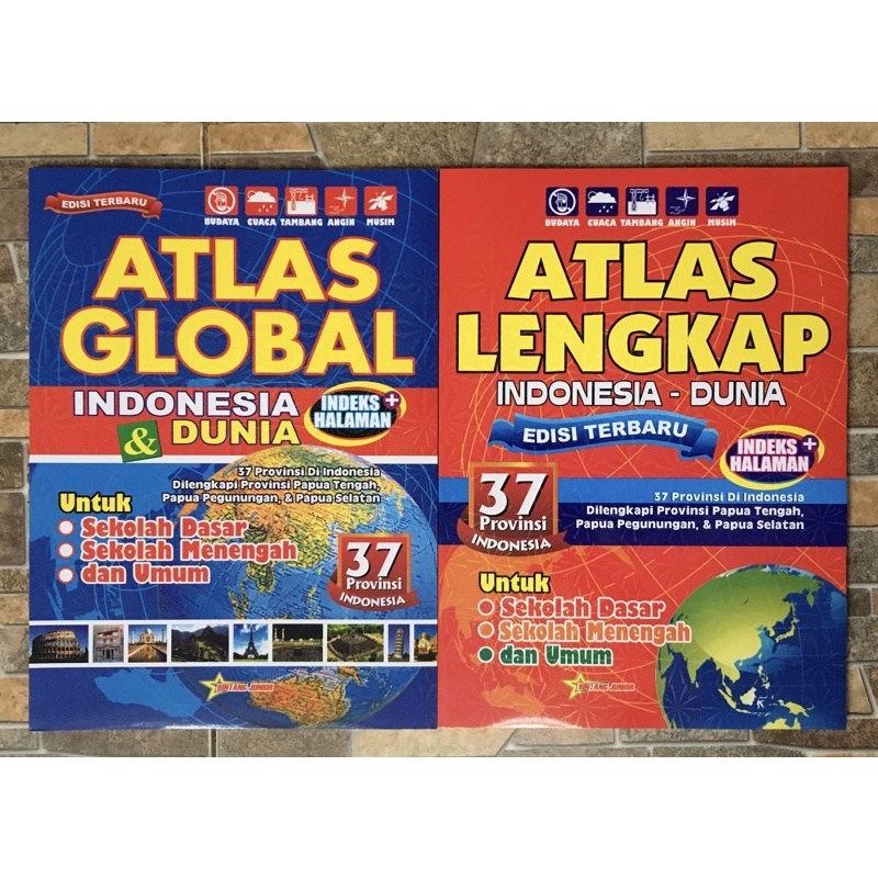 Jual Atlas Besar Global / Lengkap Indonesia & Dunia Terbaru | Shopee ...