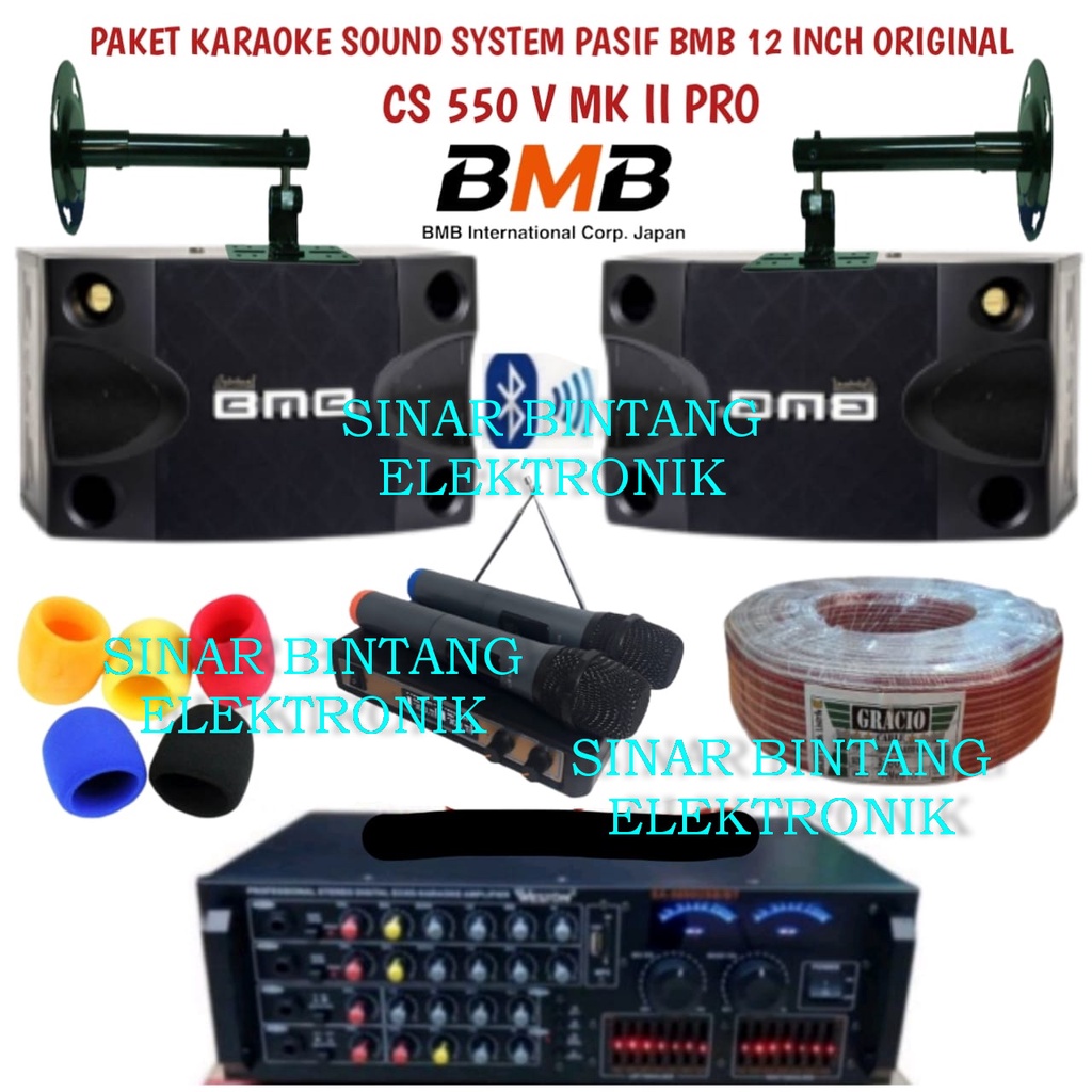 Jual paket karaokey BMB 12 inch cs 550 v MK II pro CS 550V MKII PRO ...