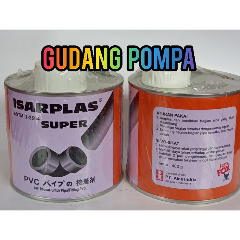 Jual Lem isarplas kaleng/Lem kuas/Lem pipa PVC/Lem kaleng/Lem plaron ...