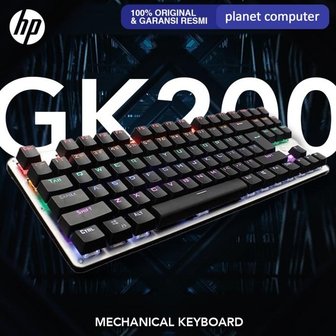 Jual Keyboard Gaming HP GK200 RGB Blue Switch TKL Mechanical Keyboard ...