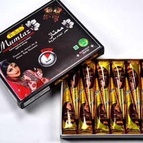 Jual MUMTAZ HENNA Cone Red & Black isi 12 pcs | Shopee Indonesia