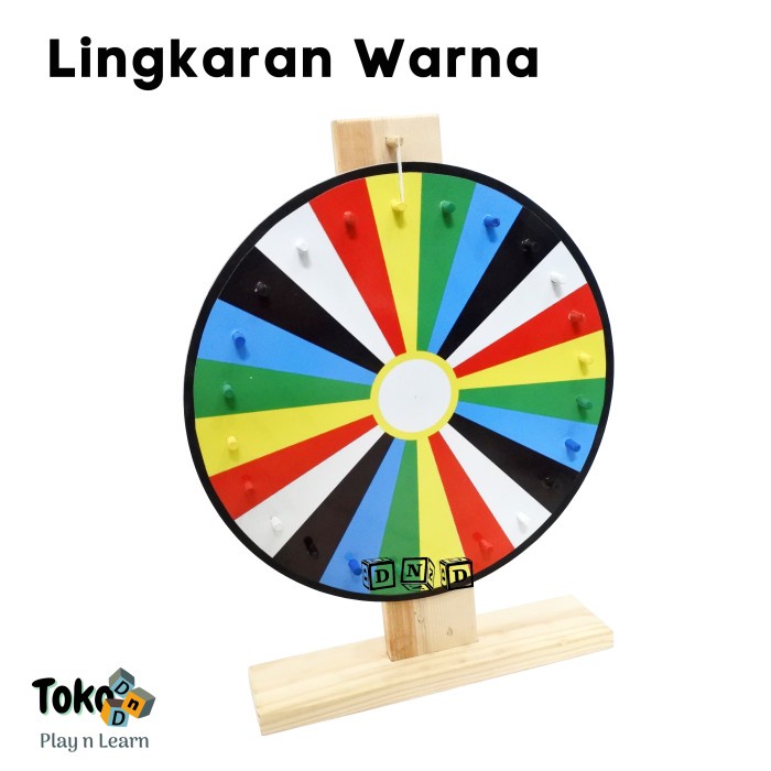 Jual Mainan Edukasi Anak Lingkaran Warna Wheel of Fortune Roda Putar ...