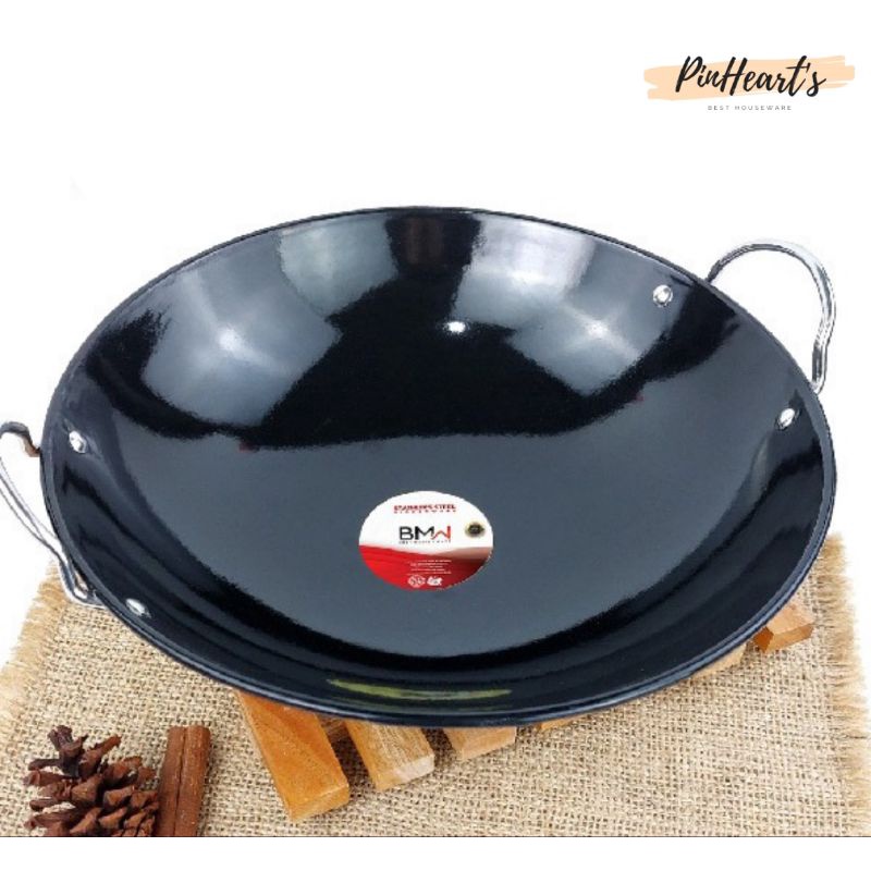 Jual WAJAN KUALI HITAM STAINLESS BEST MASTER WARE UKURAN 31CM, 34CM ...