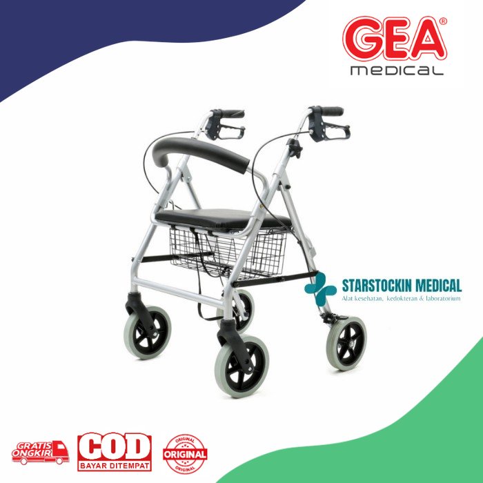 Jual Walker Rollator Alpha GEA Alat Bantu Jalan Terapi Kursi Roda ...