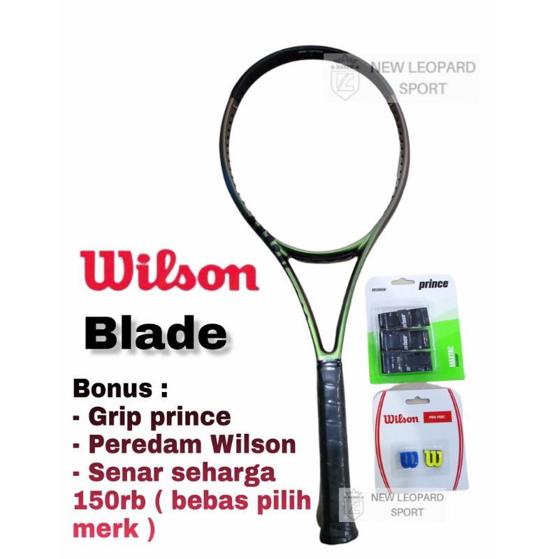 Jual Raket tenis wilson blade 100L dan senar tenis babolat Natural Gut ...