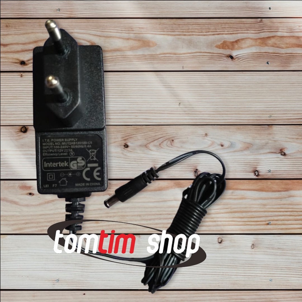 Jual Adaptor 12V-1A Intertek I.T.E Power Supply / CCTV STB Modem Router ...