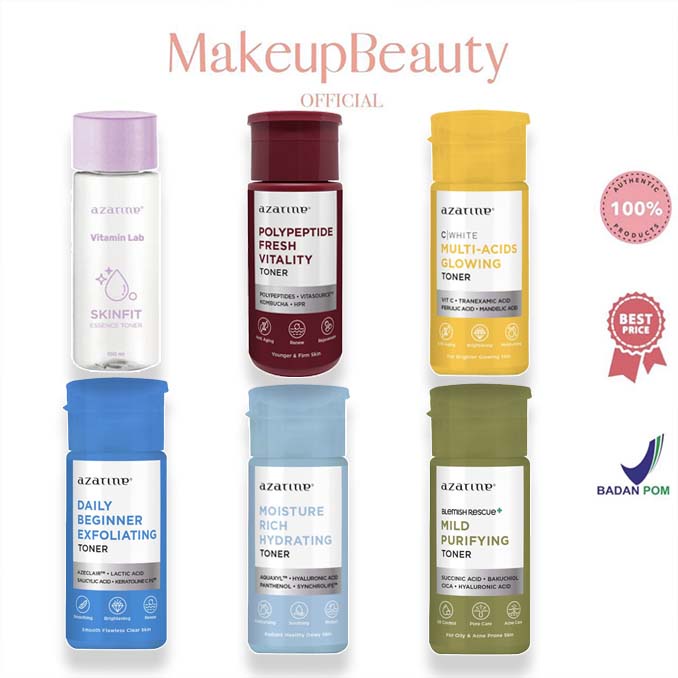 Jual AZARINE Face Toner 90ml - Daily Beginner Exfoliating | Moisture ...