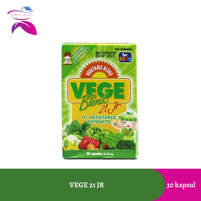 Jual Vegeblend 21 Junior Ekstrak 21 Jenis Sayuran / Suplemen Anak 30 ...